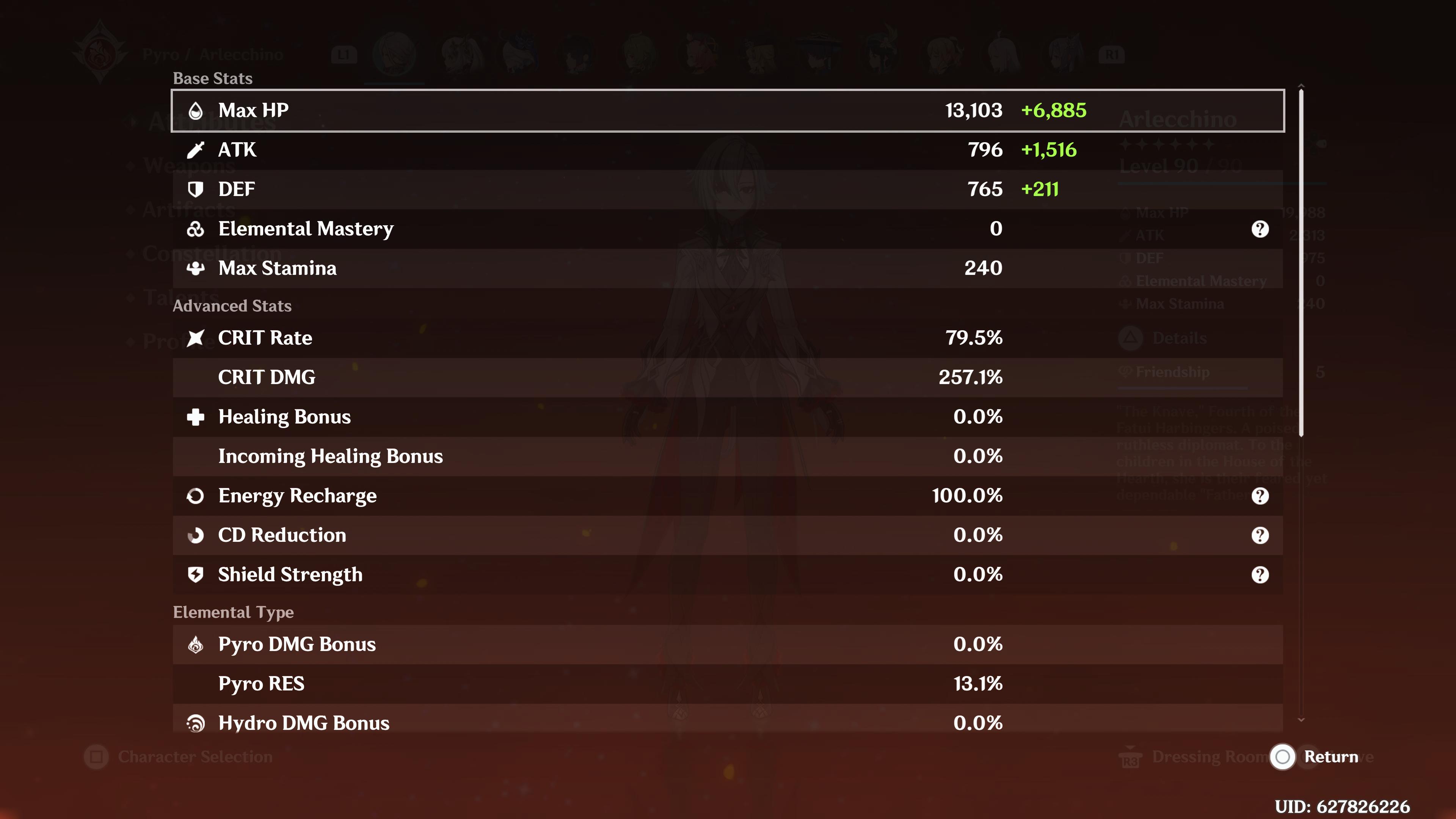 Arlechinno My Queen Has been Finished Gladiator Set (ATM) still farming ...