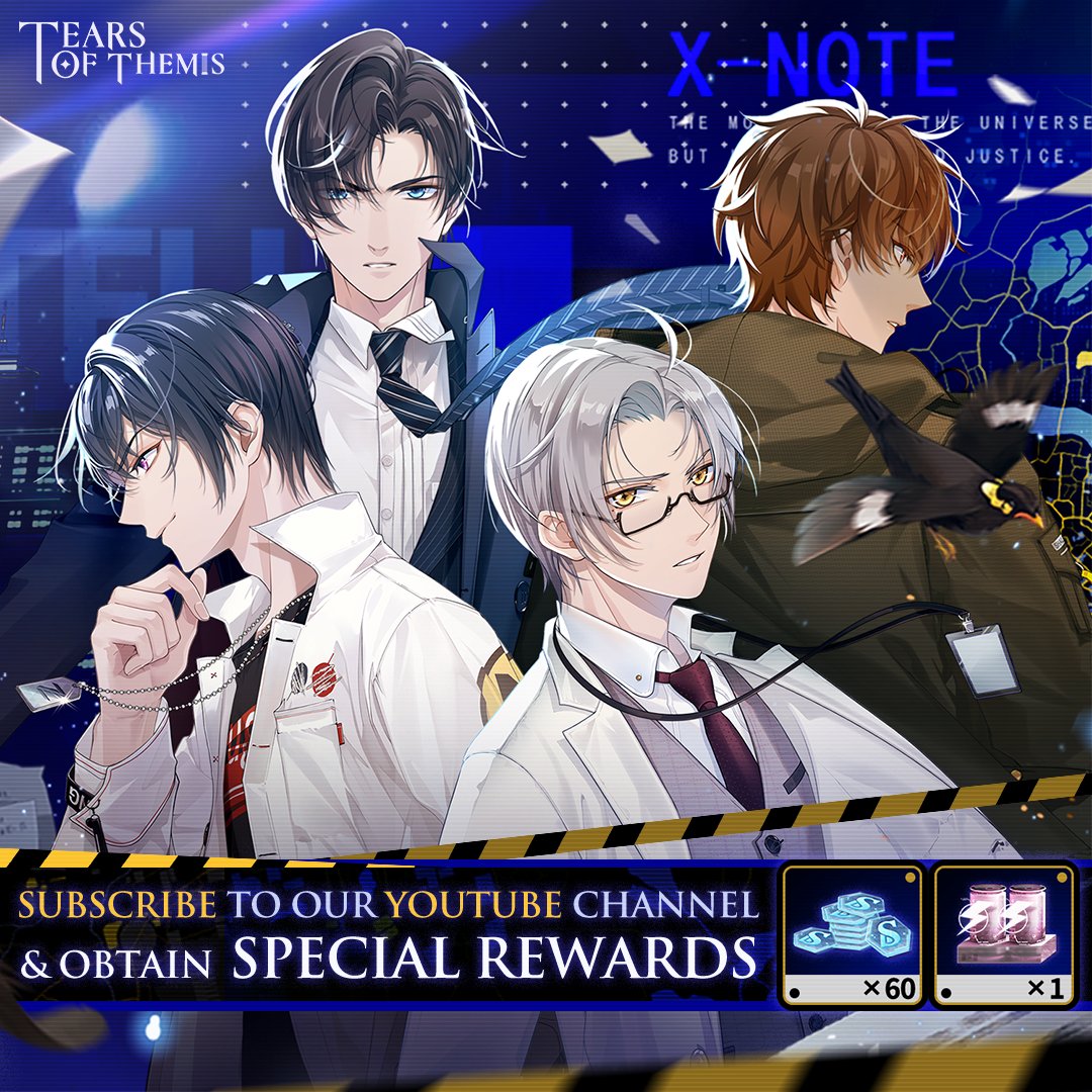Tears of Themis: YouTube Subscription Bonus [Redemption code] Tears of Themis | HoYoLAB