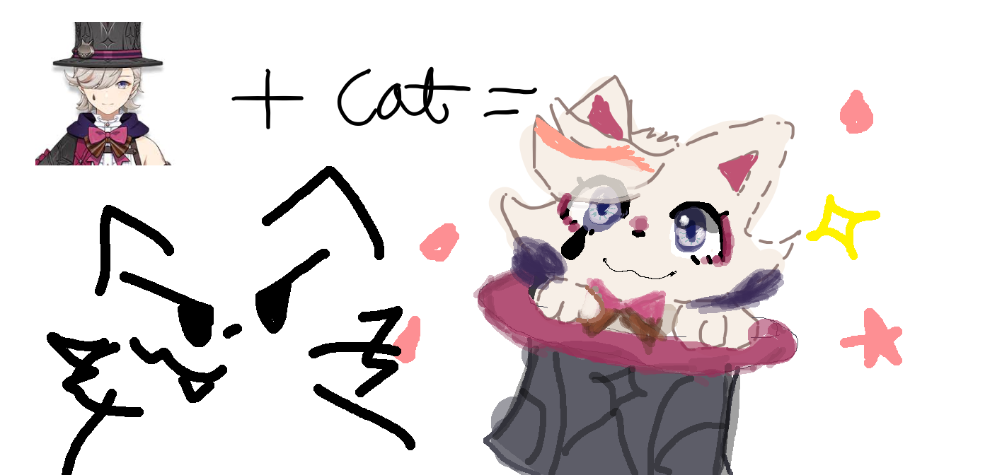 lyney version cat ' v ' Genshin Impact | HoYoLAB