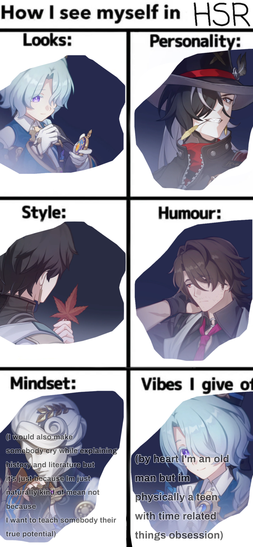 the HSR charas thing Honkai: Star Rail | HoYoLAB