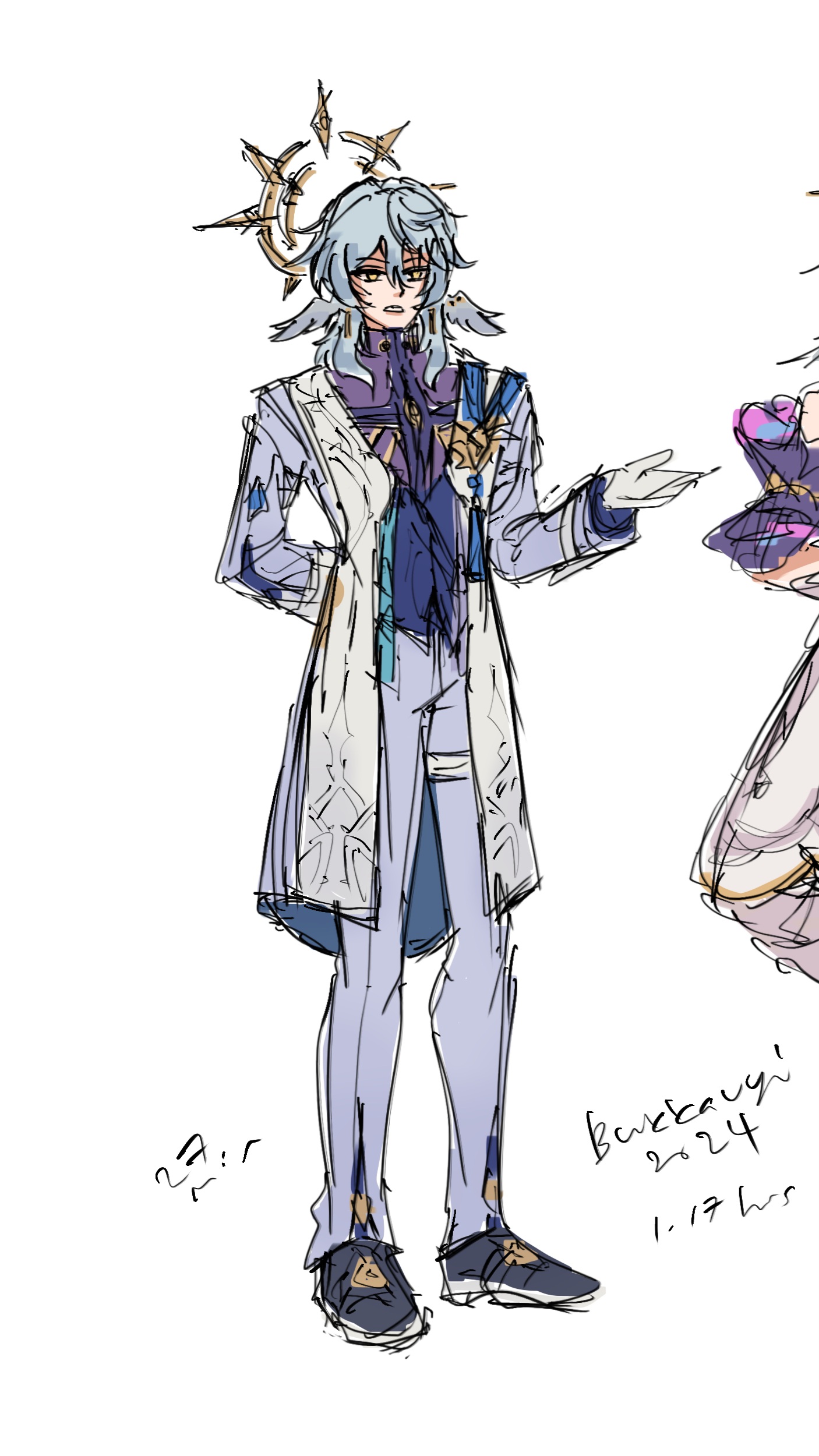 I sketched Sunday! Short hair Robin is actually cute | fanart HSR ...