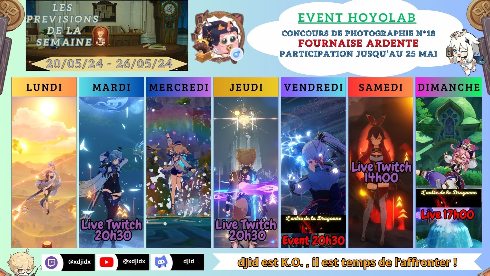 LES PREVISIONS DE LA SEMAINE : 20/05/24 - 26/05/24 Genshin Impact | HoYoLAB