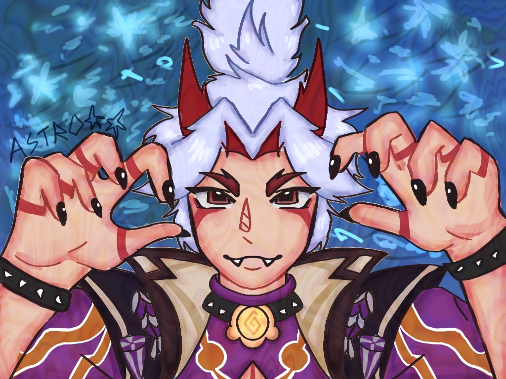 Itto FanArt ! ₊ ‧₊˚౨ৎ˚₊ ‧₊ Genshin Impact | HoYoLAB