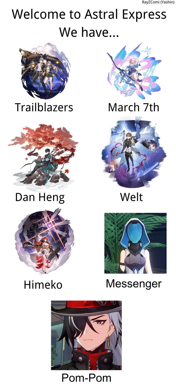 there r the ppl aboard the astral express Honkai: Star Rail | HoYoLAB