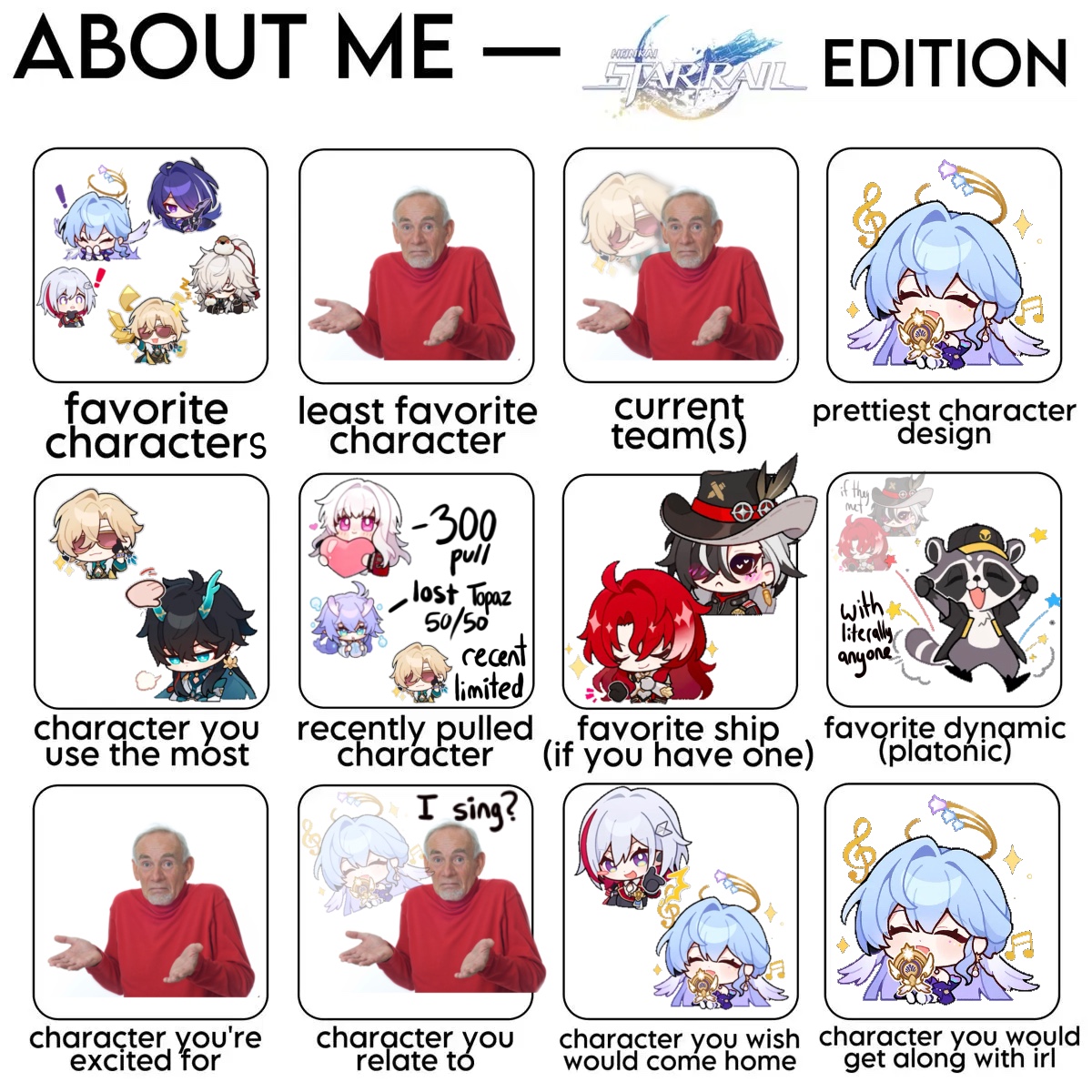 About me HSR and indecisive edition!! (I love the guns n’ roses ship ...