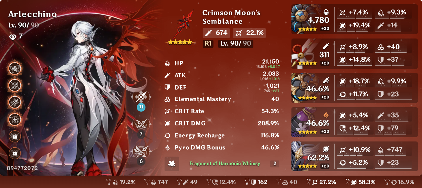 Arlechinno build current Genshin Impact | HoYoLAB