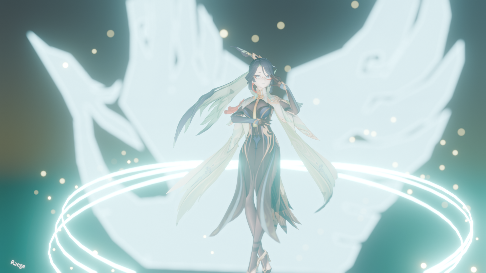 Again I've been recreating Genshin Character's banner in Blender here's ...