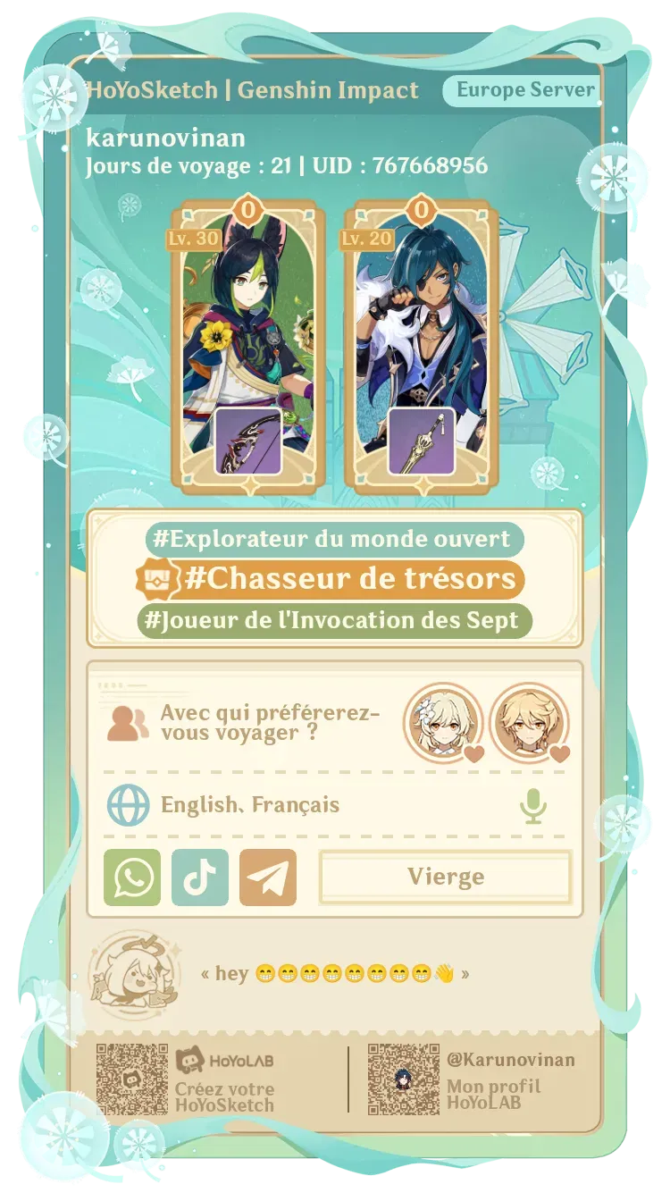 hello world Genshin Impact | HoYoLAB