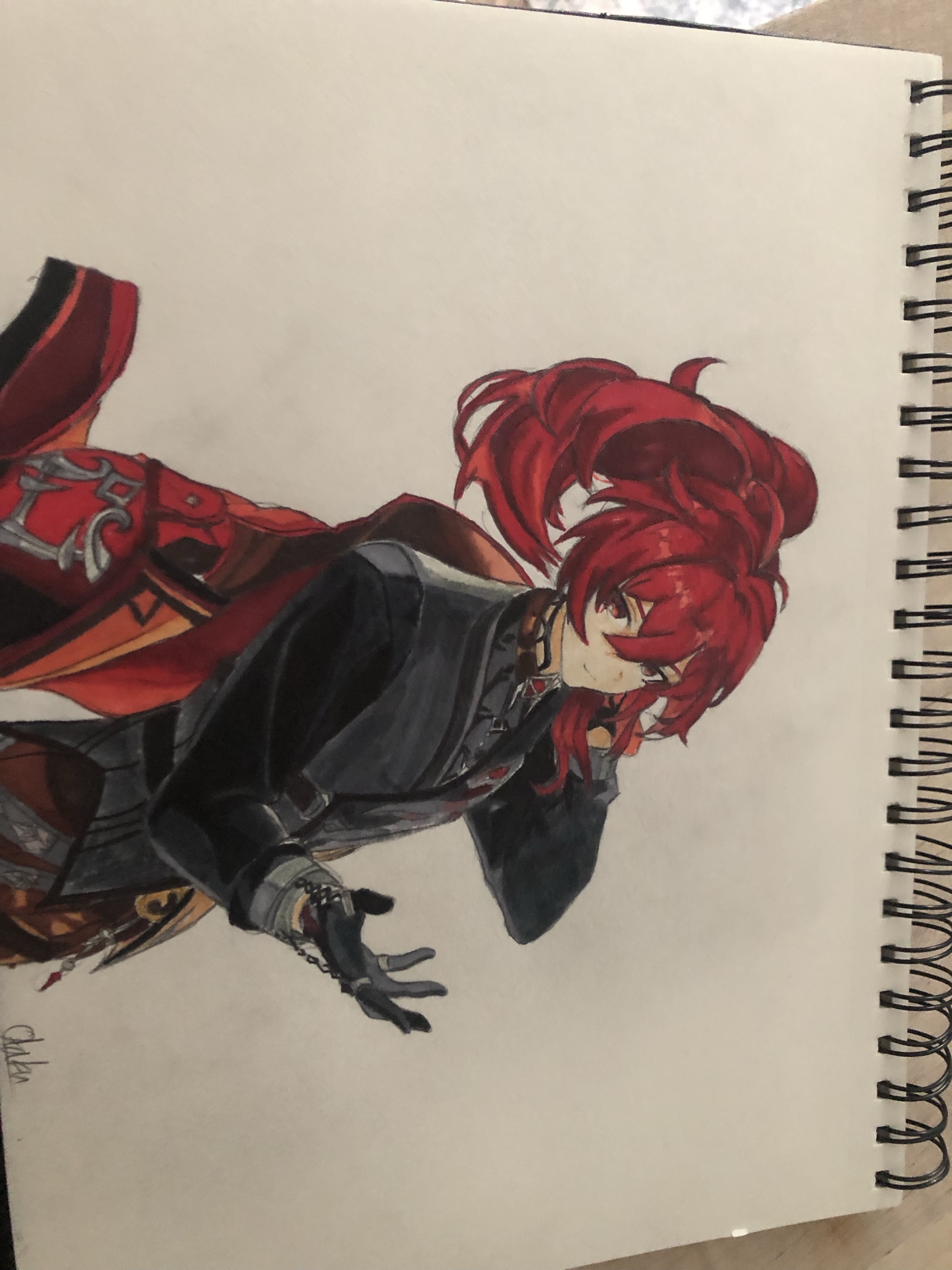 I drew Diluc :) Genshin Impact | HoYoLAB