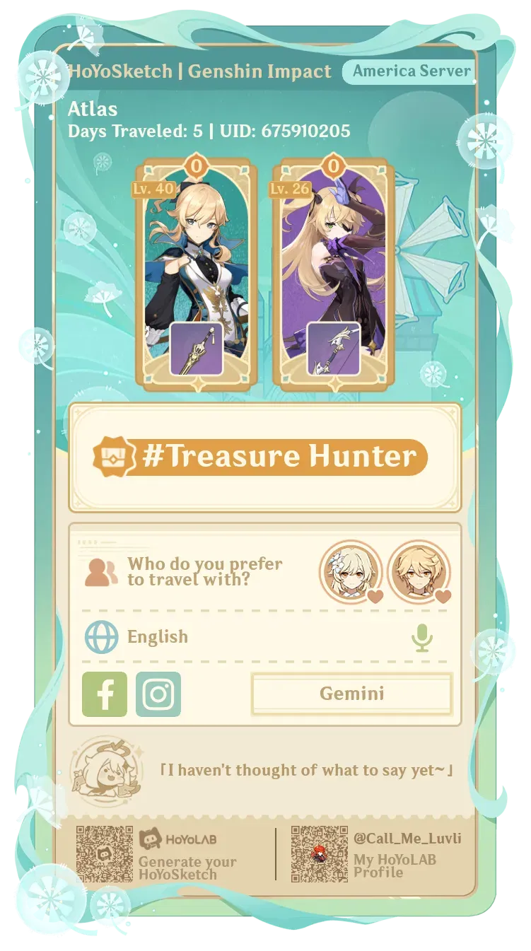 hello everyone! new player here :) Genshin Impact | HoYoLAB