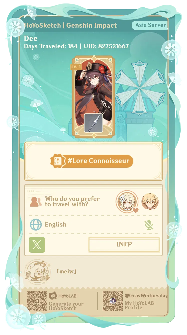 meiw Genshin Impact | HoYoLAB