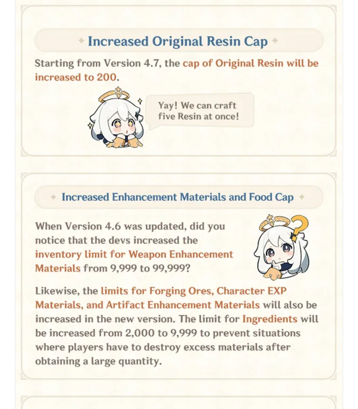 Increased resin cap?! Genshin Impact | HoYoLAB