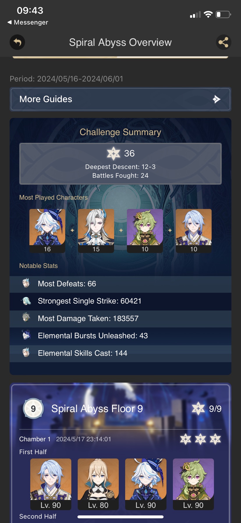 Current Abyss Run Genshin Impact | HoYoLAB