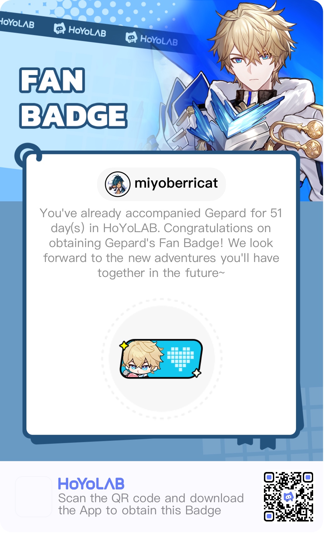 Geppie 90 Day Badge Honkai: Star Rail | HoYoLAB