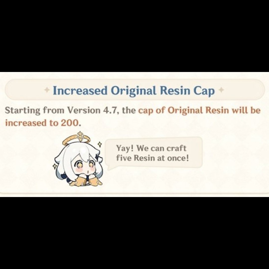 finally resin cap is increasing 160/160 to 200/200 Genshin Impact | HoYoLAB