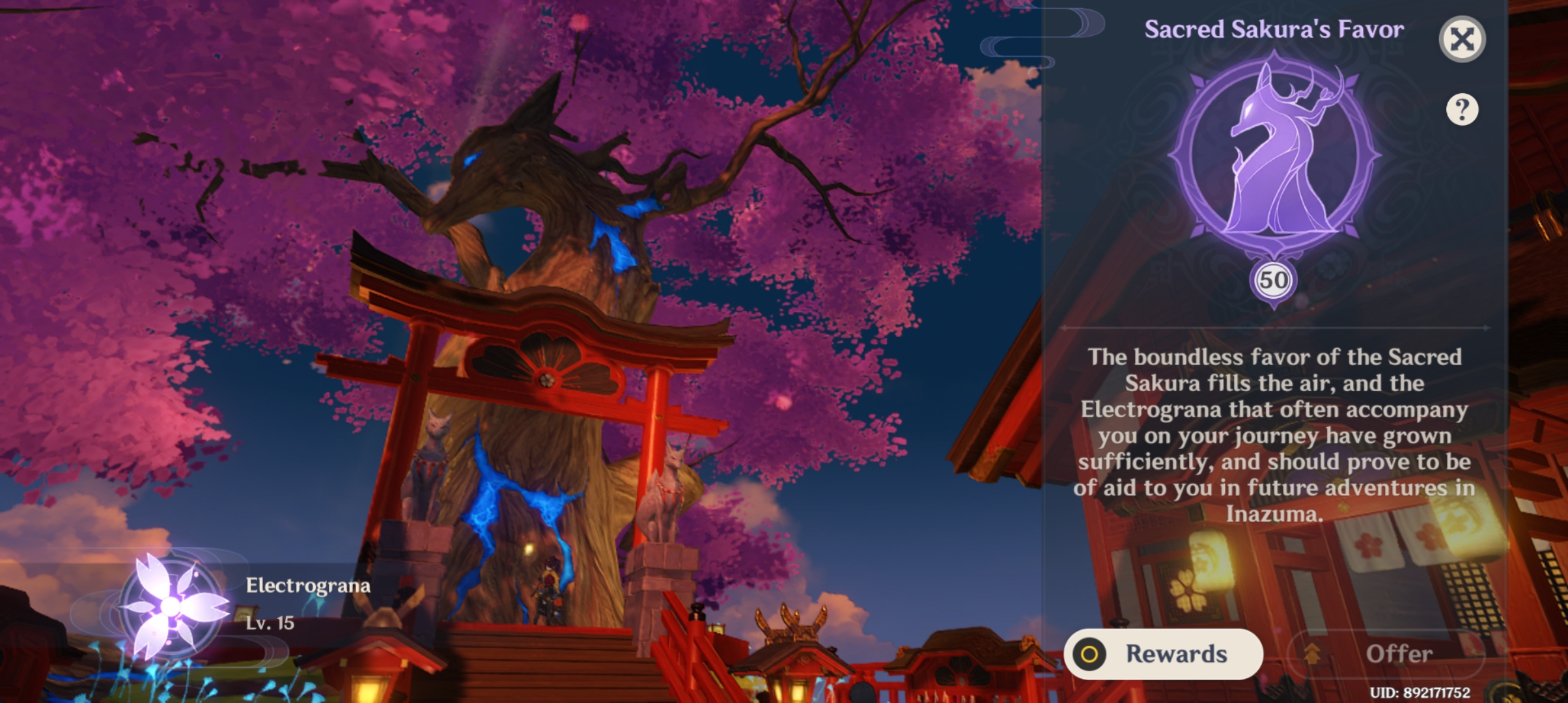 Finally maxed out the Inazuma sakura tree Genshin Impact | HoYoLAB