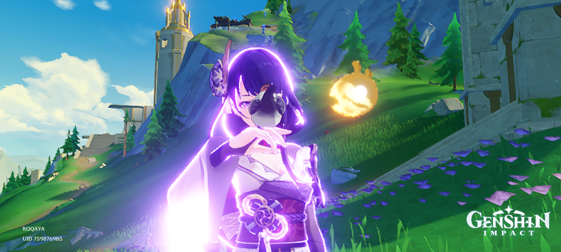 Raiden Shougn lights up 💜 ️ Genshin Impact | HoYoLAB