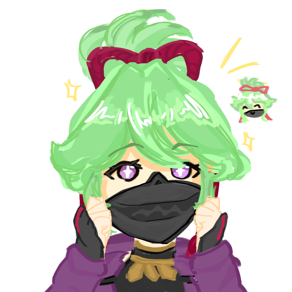 my drawing of kuki to celebrate hitting lvl10 friendship Genshin Impact ...