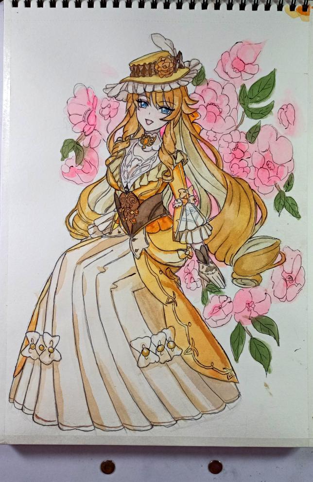 my waifu navia drawing by my artist friend ️ ️ ️ Genshin Impact | HoYoLAB