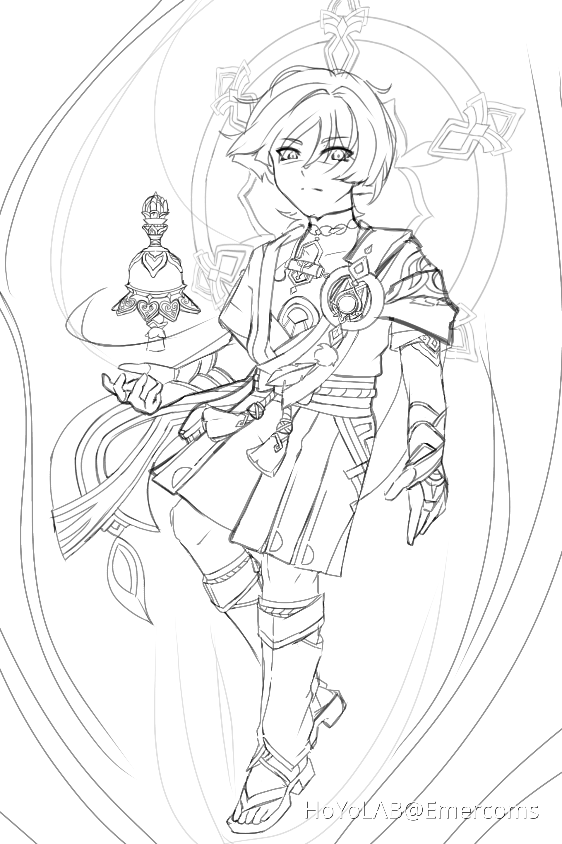 Wanderer Fanart WIP Genshin Impact | HoYoLAB