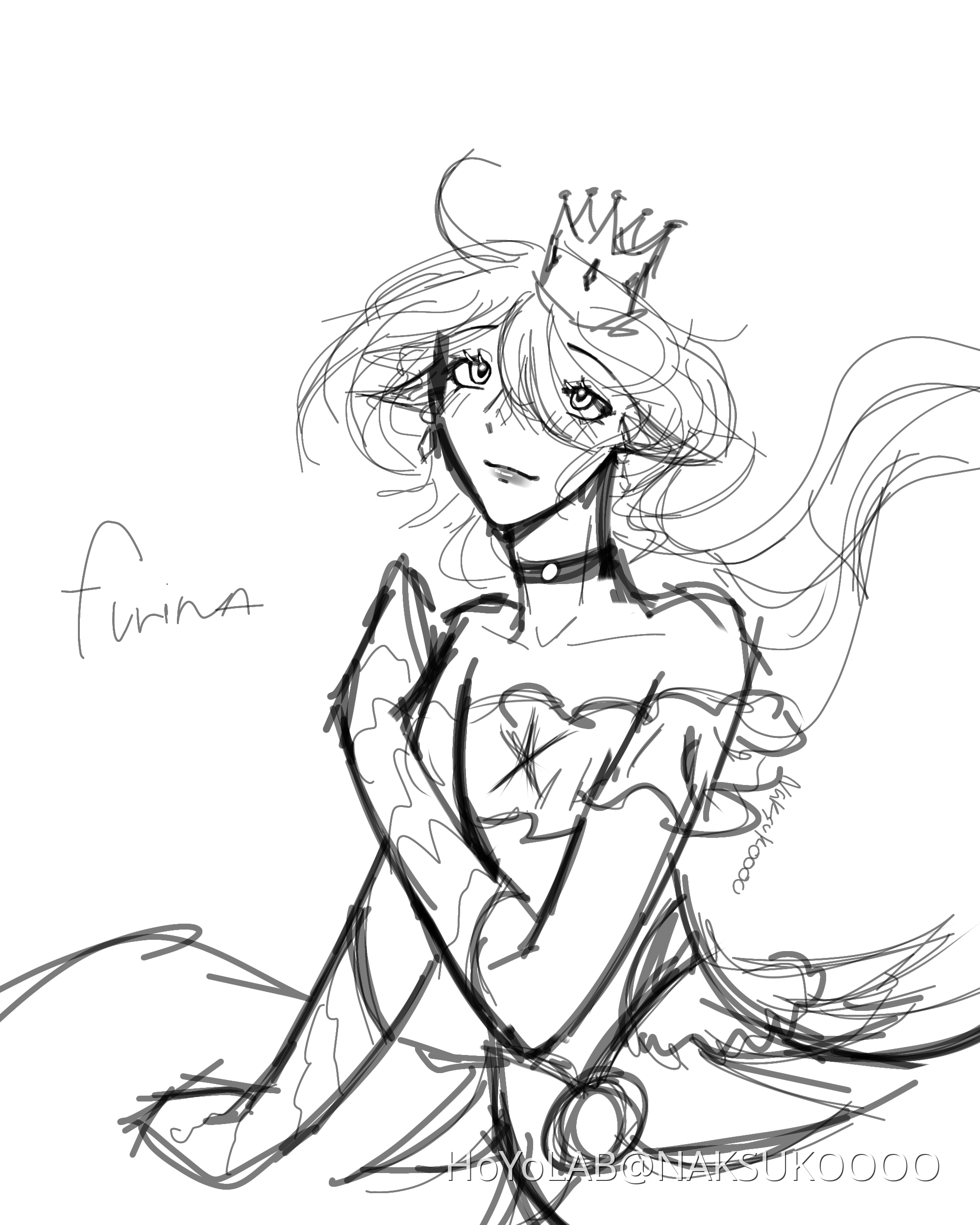 Furina but shes a pretty mermaid Genshin Impact | HoYoLAB