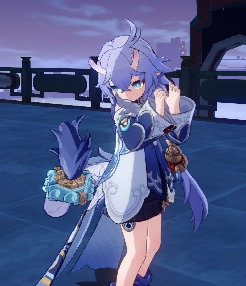 Today I realized Bailu isn't just chasing her tail....she's trying to ...