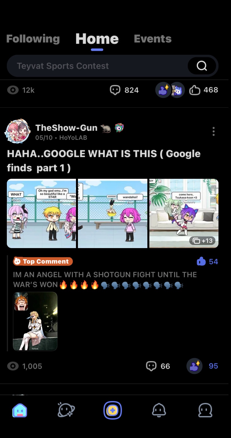 OH NOOOOOOOO NOT AGAIN I COME IN PEACE( yes I liked my own post ) | HoYoLAB