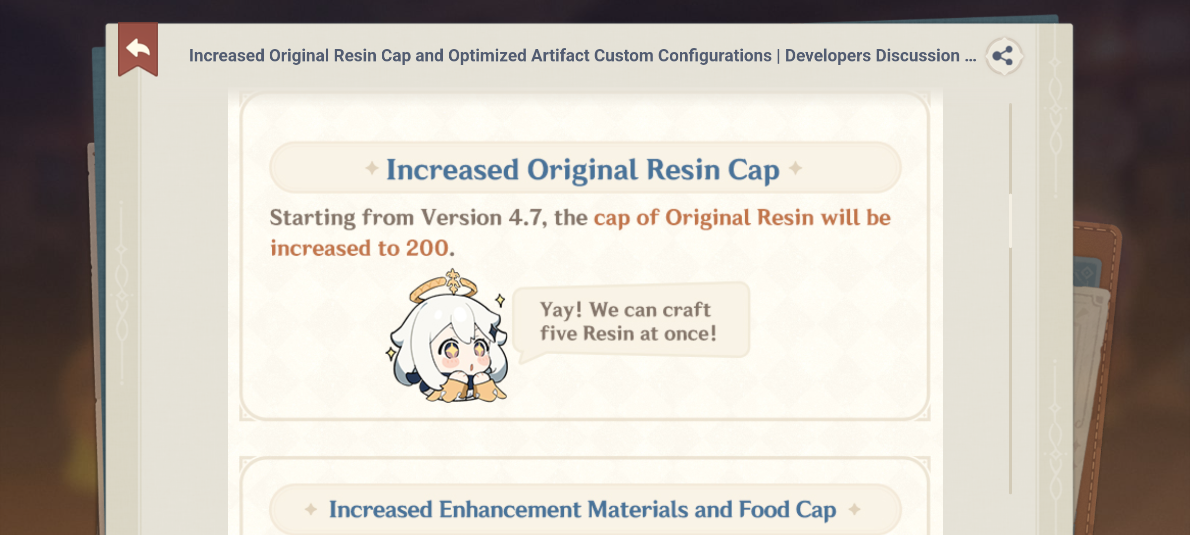 BRO WE HAVE A RESIN CAP INCREASE Genshin Impact | HoYoLAB