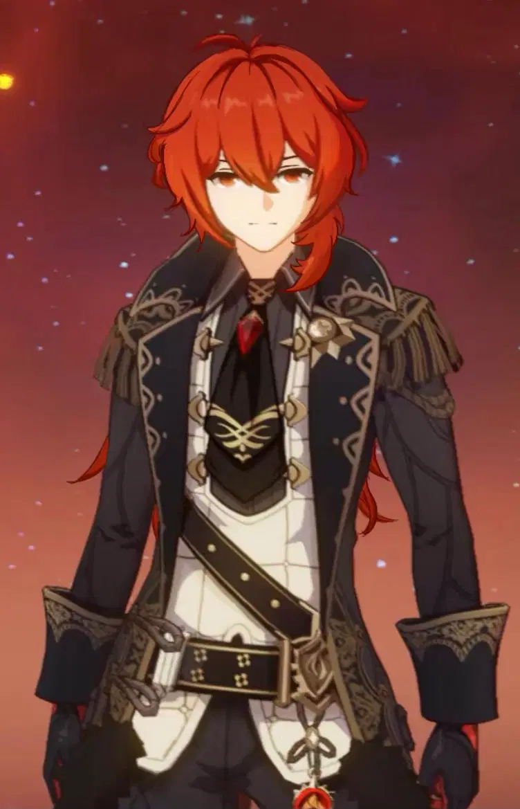 I edited Diluc's in-game face model Genshin Impact | HoYoLAB