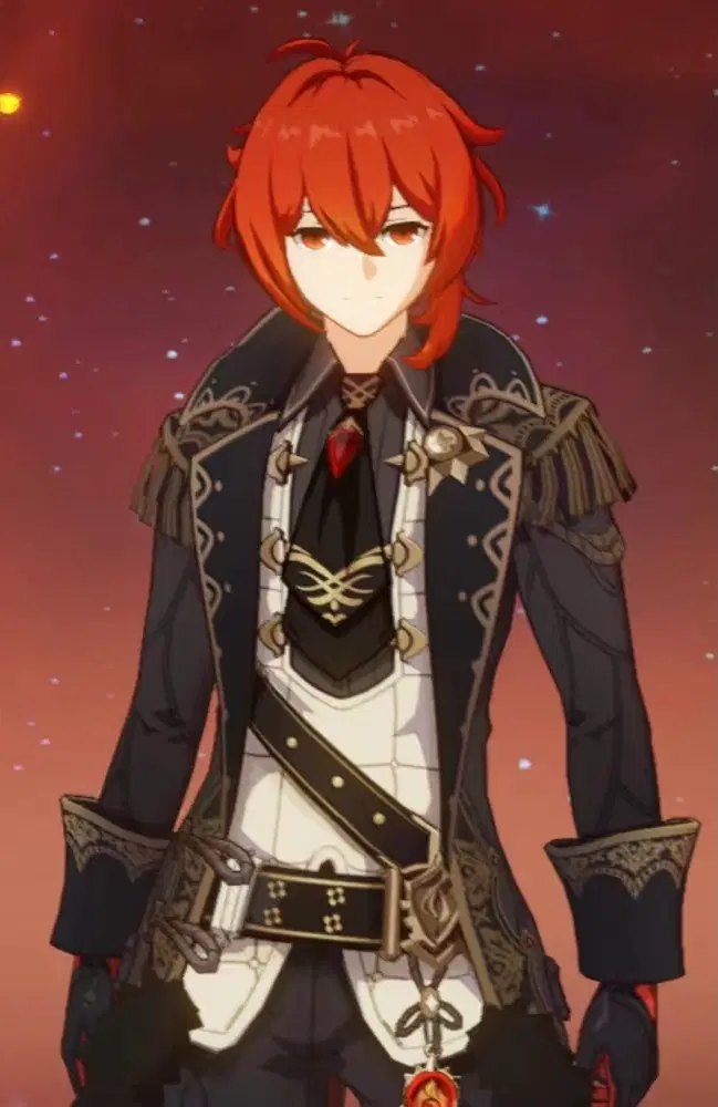 I edited Diluc's in-game face model Genshin Impact | HoYoLAB