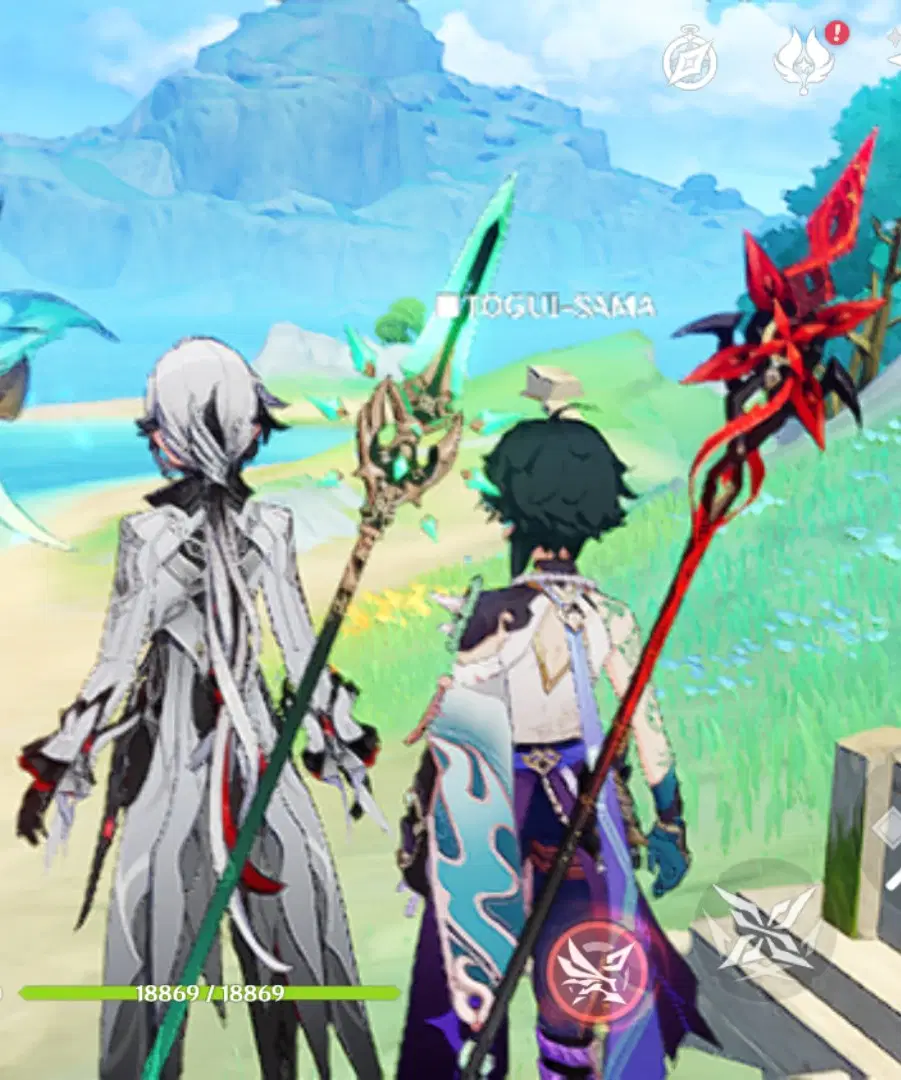 Arlecchino with Xiao's Polearm and Xiao with Arlecchino's 😞 Genshin ...
