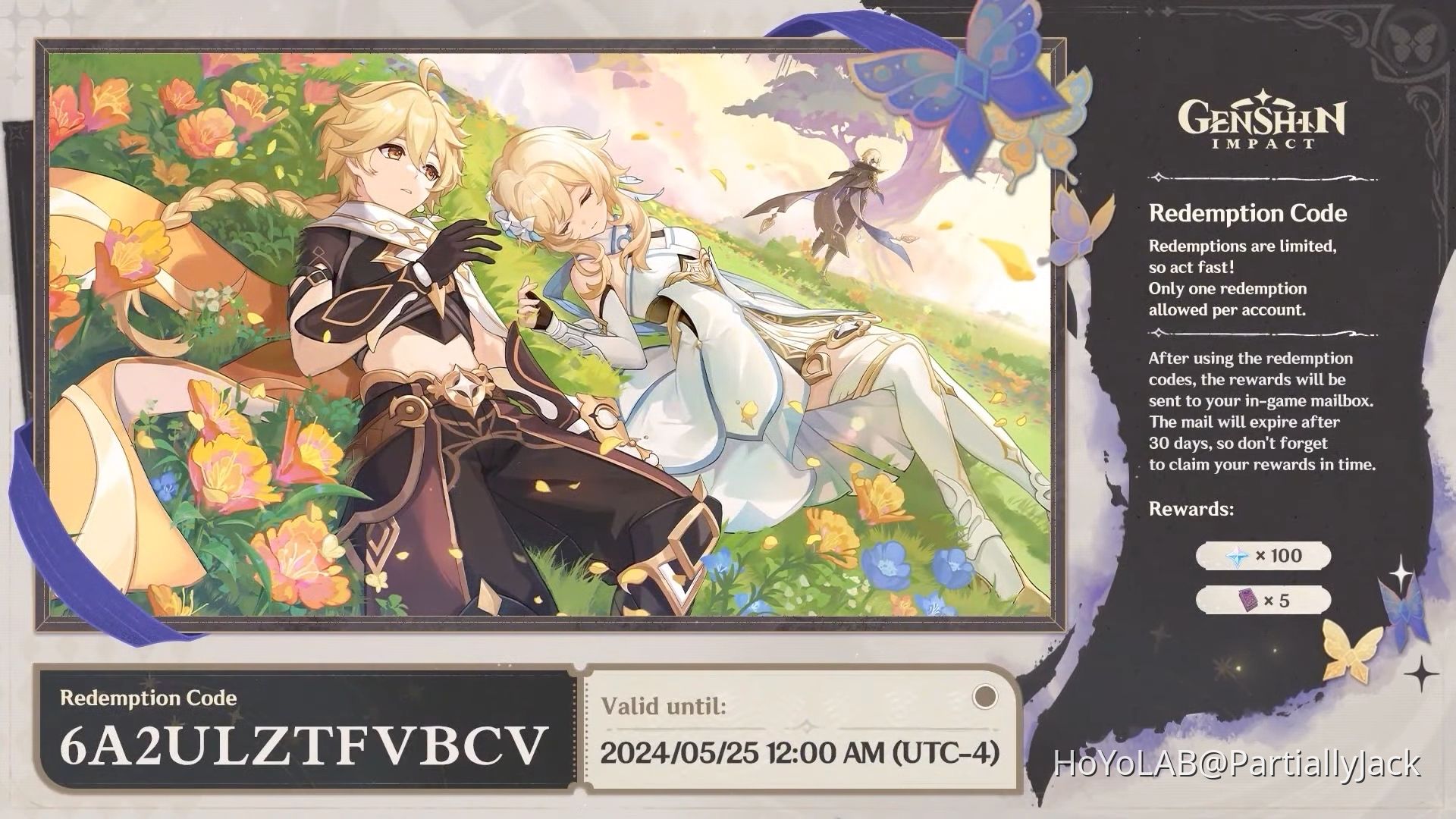 Second Code! (Genshin Impact 4.6) Genshin Impact | HoYoLAB