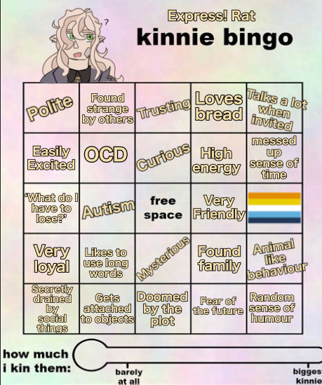 Hsr OC kinnie bingo! (+edited sticker) 🐀 Honkai: Star Rail | HoYoLAB