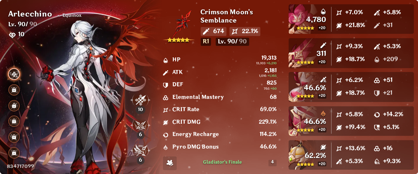 Finally got the perfect crit rate ratio👽 Genshin Impact | HoYoLAB