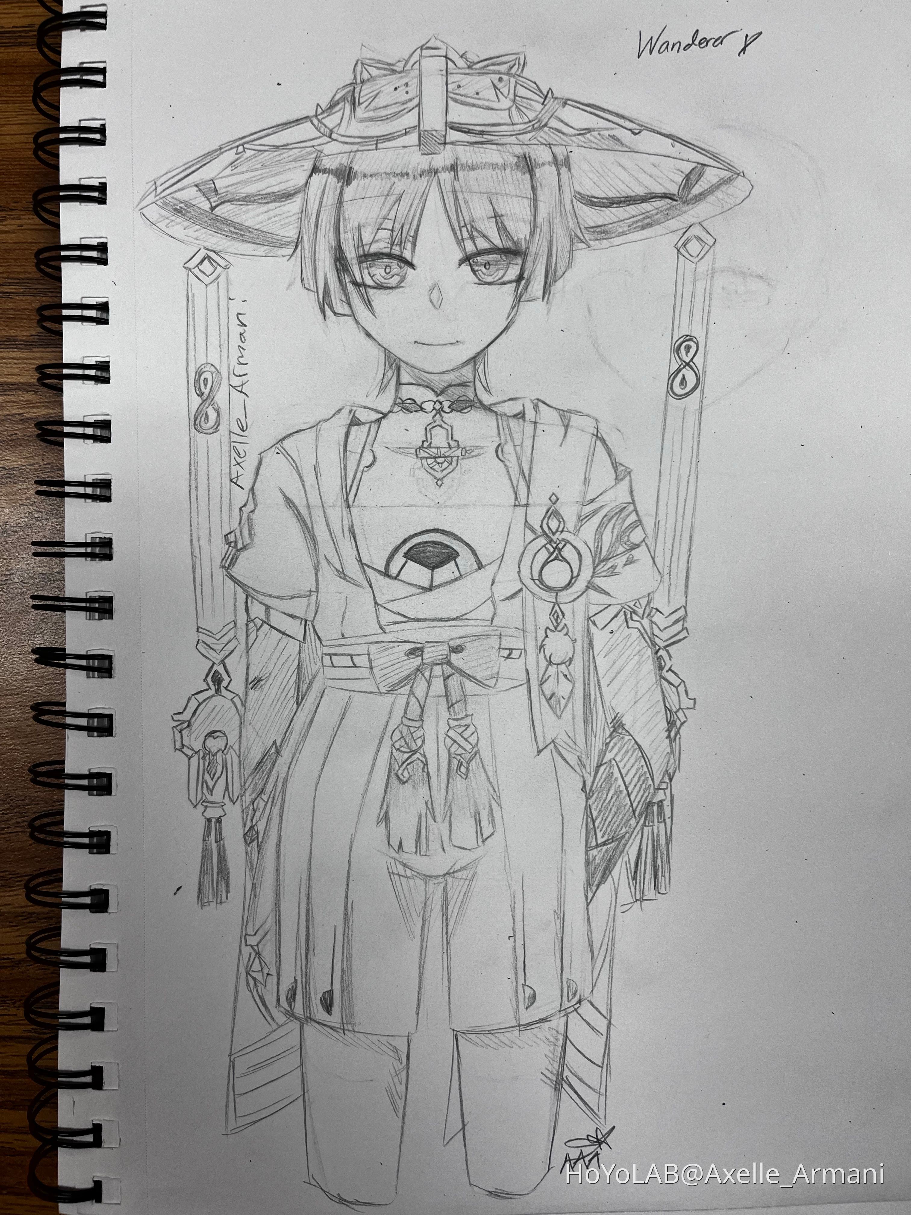 Wanderer drawing :) Genshin Impact | HoYoLAB