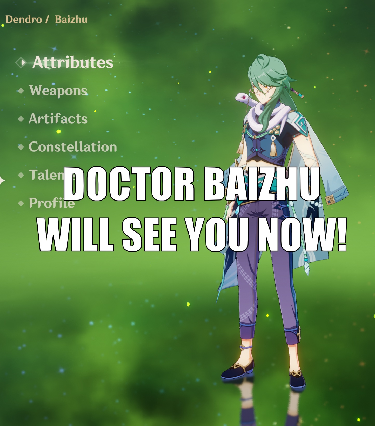 Doctor Baizhu will see you now! Genshin Impact | HoYoLAB