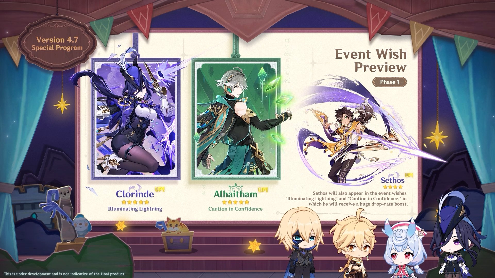 4.7 Banners confirm🔥 First banner : Clorinde, Alhaitham and Sethos ...