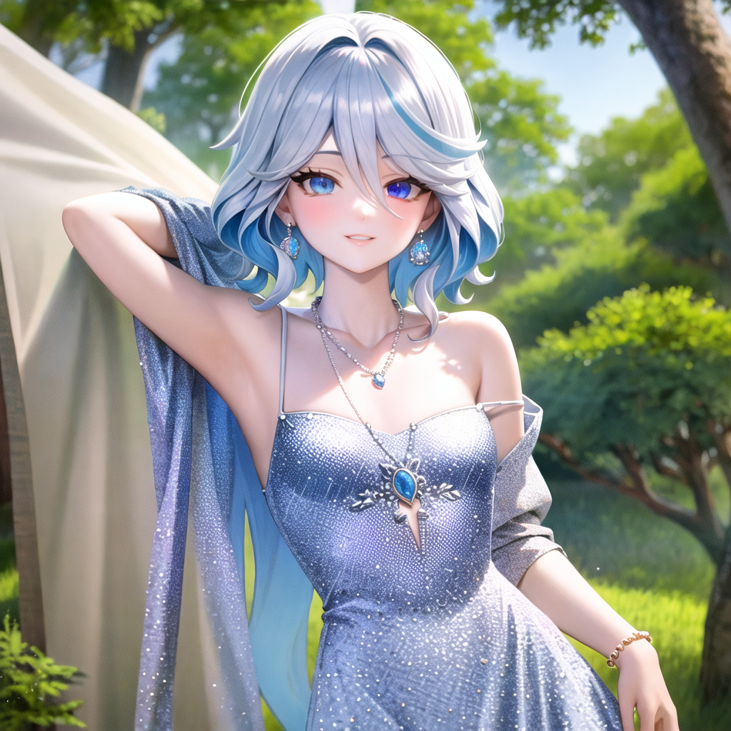 more of lady Furina in silver dress Genshin Impact | HoYoLAB