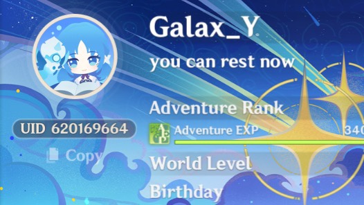 My ingame profile picture and namecard combination Genshin Impact | HoYoLAB