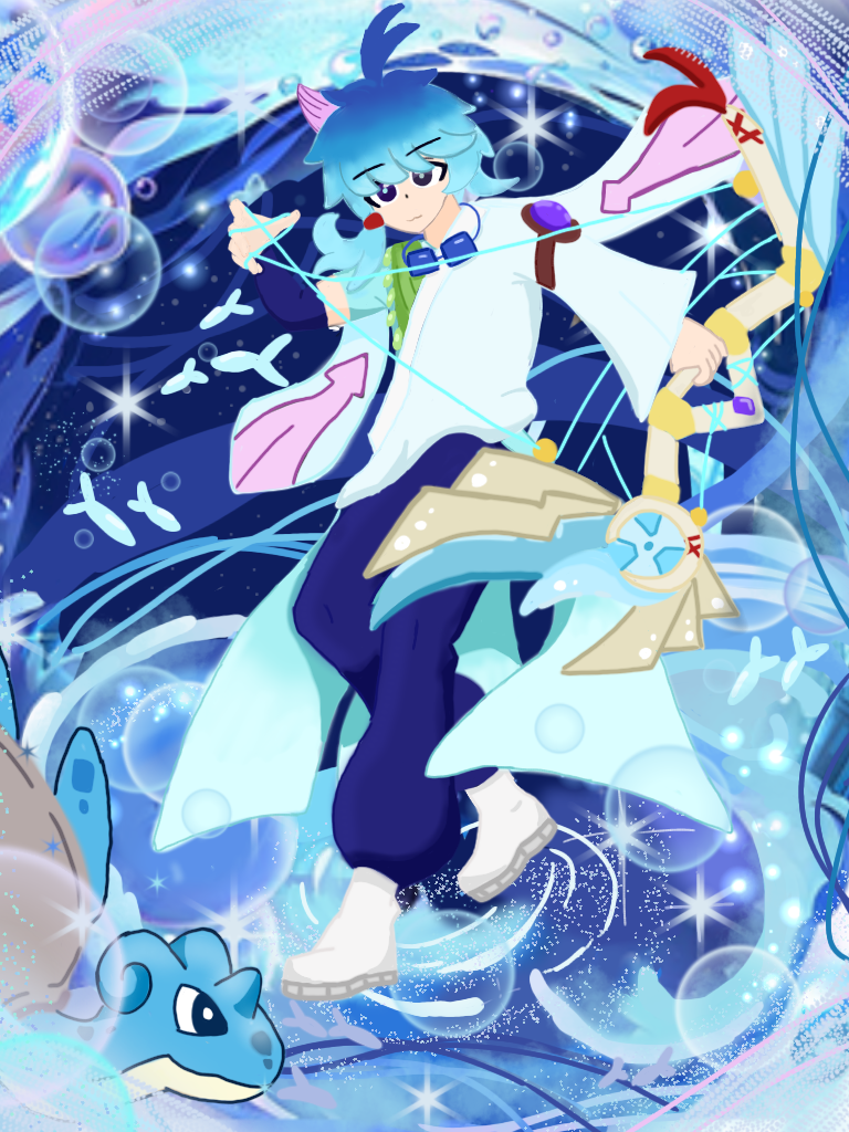 My Oc With Sethos pose and Furina Splash Art💐🐟 Genshin Impact | HoYoLAB