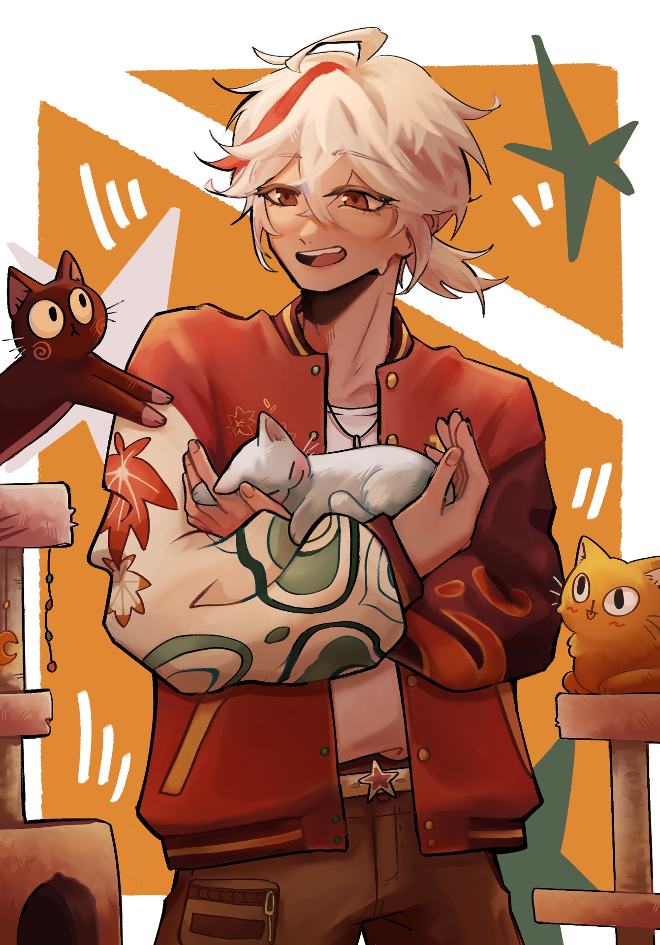 kazuha and cats ☆彡 Genshin Impact | HoYoLAB