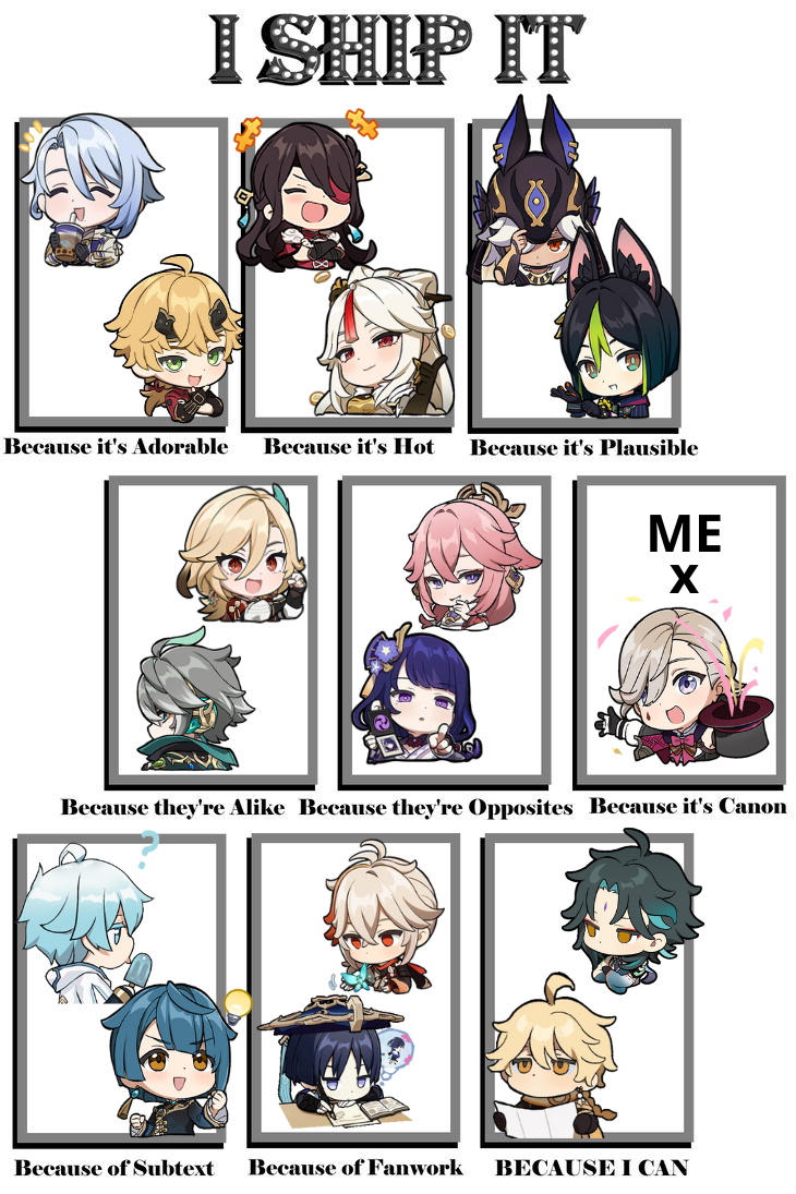 ship post but I'm a normal person (trust plz) Genshin Impact | HoYoLAB