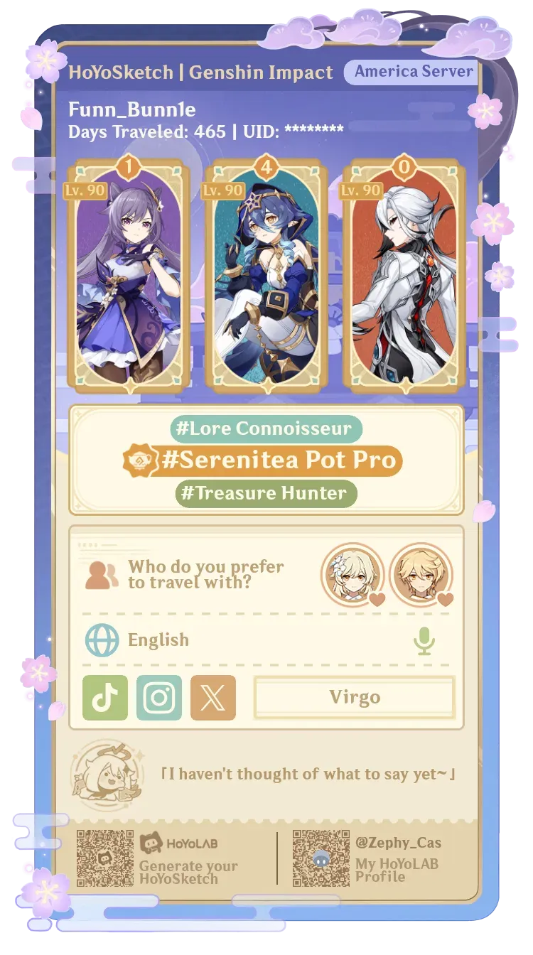 my card ig Genshin Impact | HoYoLAB