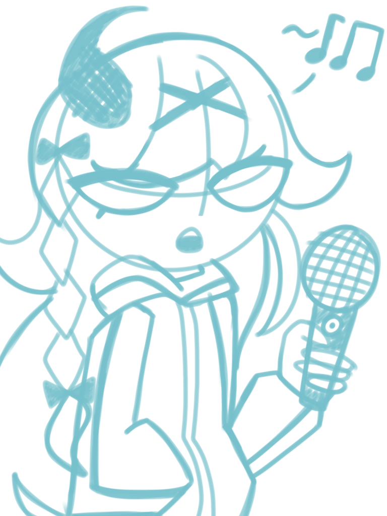 I’m going to draw Rasazy from FNF! This is part 1, sketch, I hope u ...