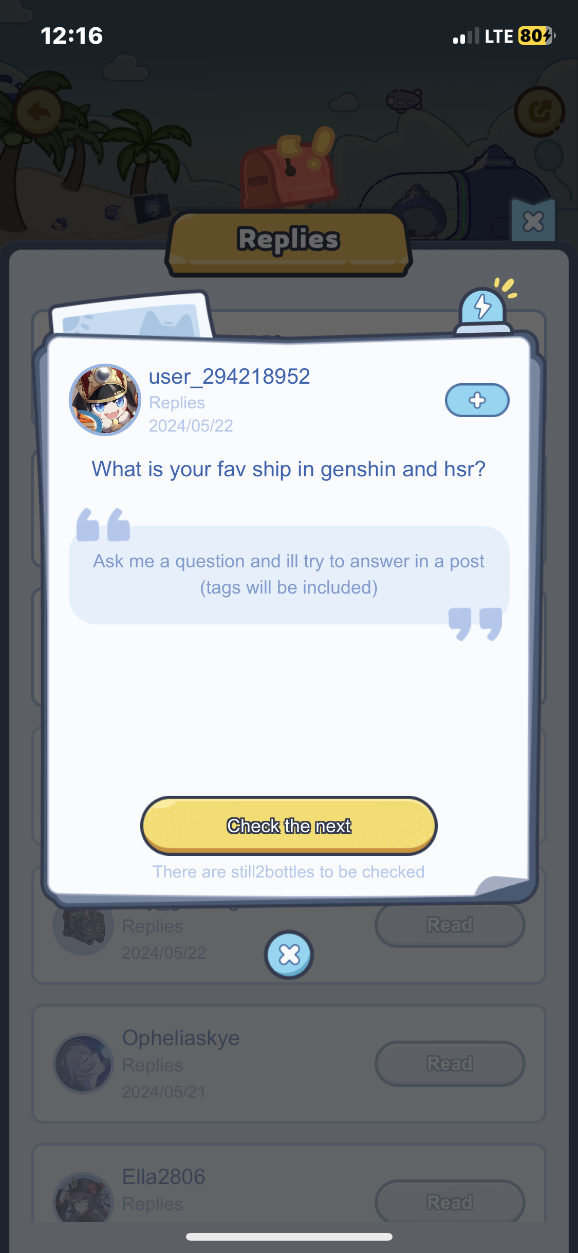 Bottlemi replies Genshin Impact | HoYoLAB