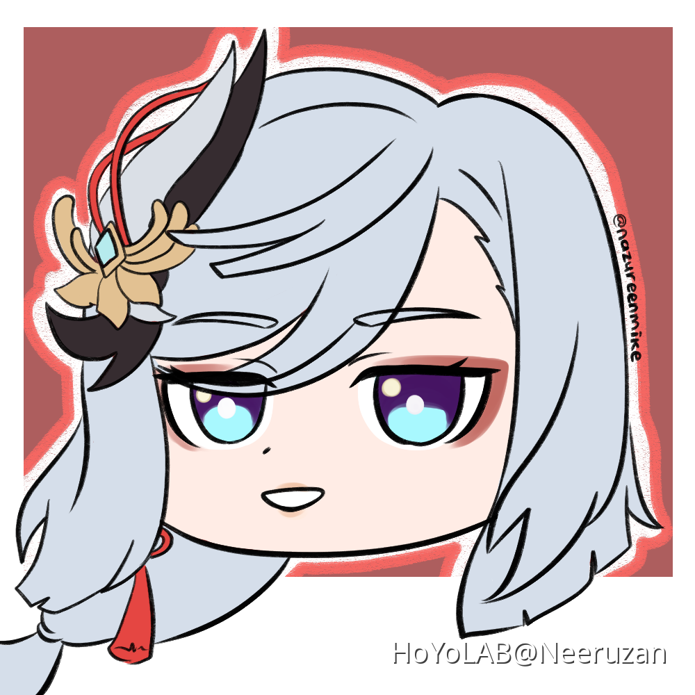 Day 228 until I reach Level 12: Simple chibi of Shenhe! Genshin Impact ...