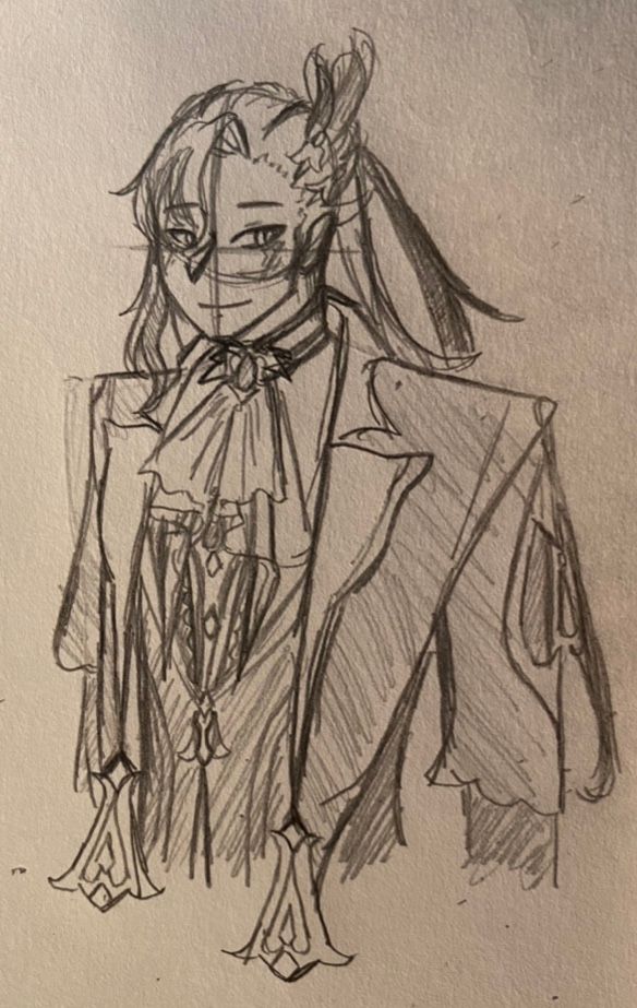 Neuvillette drawing after 6 years Genshin Impact | HoYoLAB