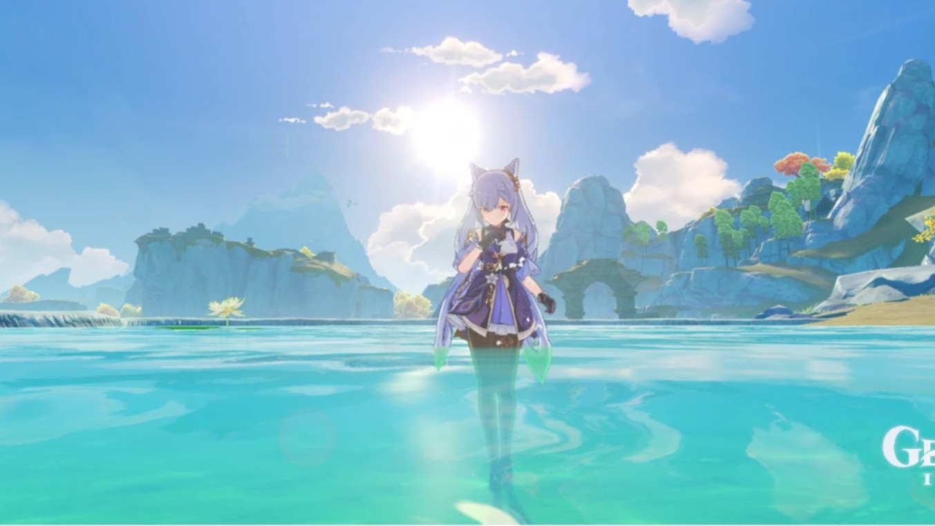 Keqing at luhua pool during the sunrise Genshin Impact | HoYoLAB