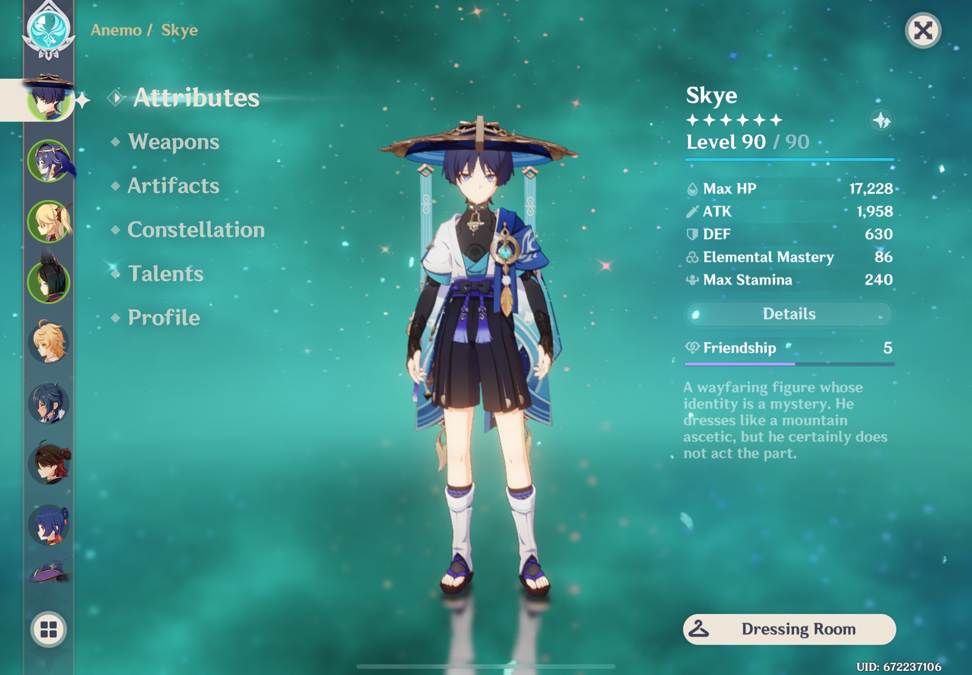 Wanderer build (wip) Genshin Impact | HoYoLAB