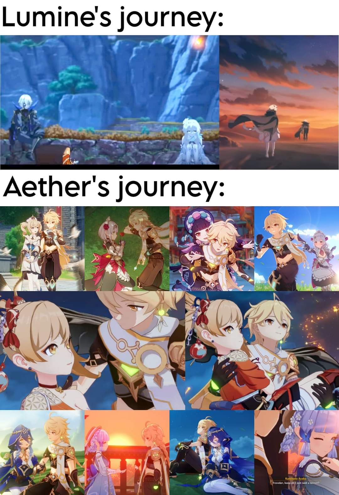 Aether vs Lumine 💘 Genshin Impact | HoYoLAB